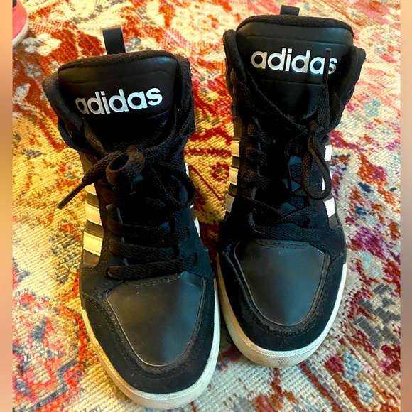 adidas | Shoes | Adidas High Top Logo Sneakers | Poshmark